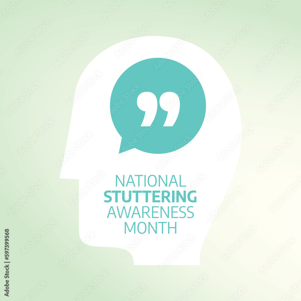 vector graphic of national stuttering awareness week good for national ...
