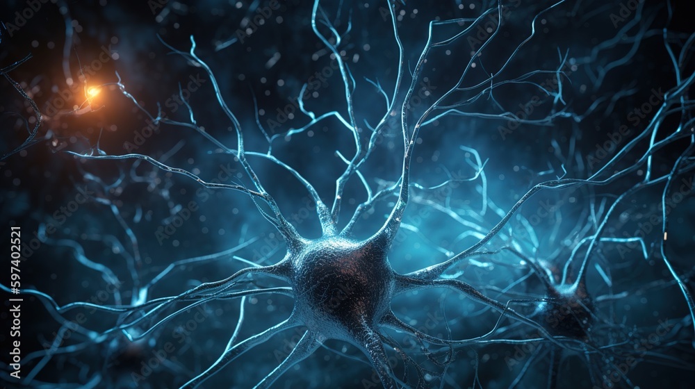 Neuronal network with the electrical activity of the neuron ...