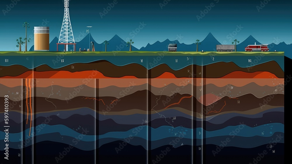 In Depth Petroleum Engineering Schematic, Elaborating Drilling ...