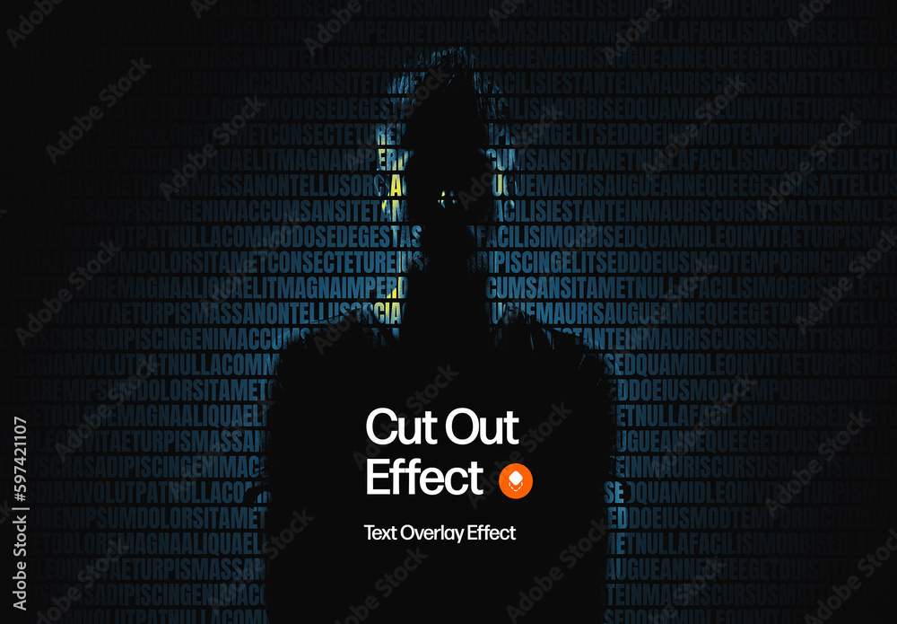 Cut Out Overlay Effect Mockup Stock Template Adobe Stock
