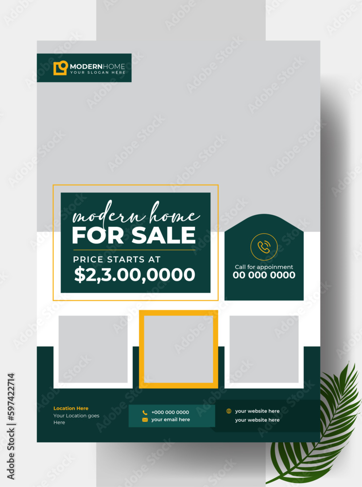Real estate flyer design Corporate Real flyer A4 template, Flyer Design ...
