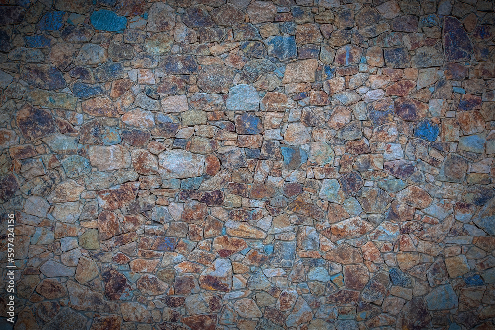 Texture of a stone wall. Old castle stone wall texture background ...