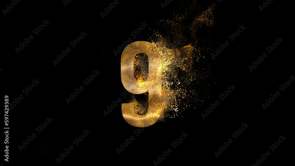 Golden number 9 from particles, numbering, nine, golden numbers, alpha ...