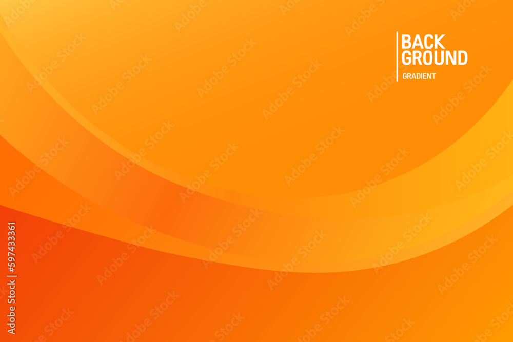Colorful orange gradient background. Fluid banner template vector ...