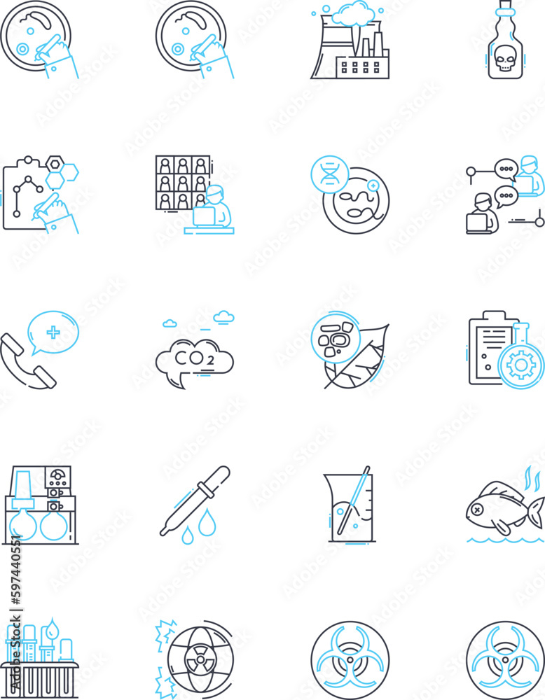 Philosophy ideology linear icons set. Existentialism, Rationalism ...
