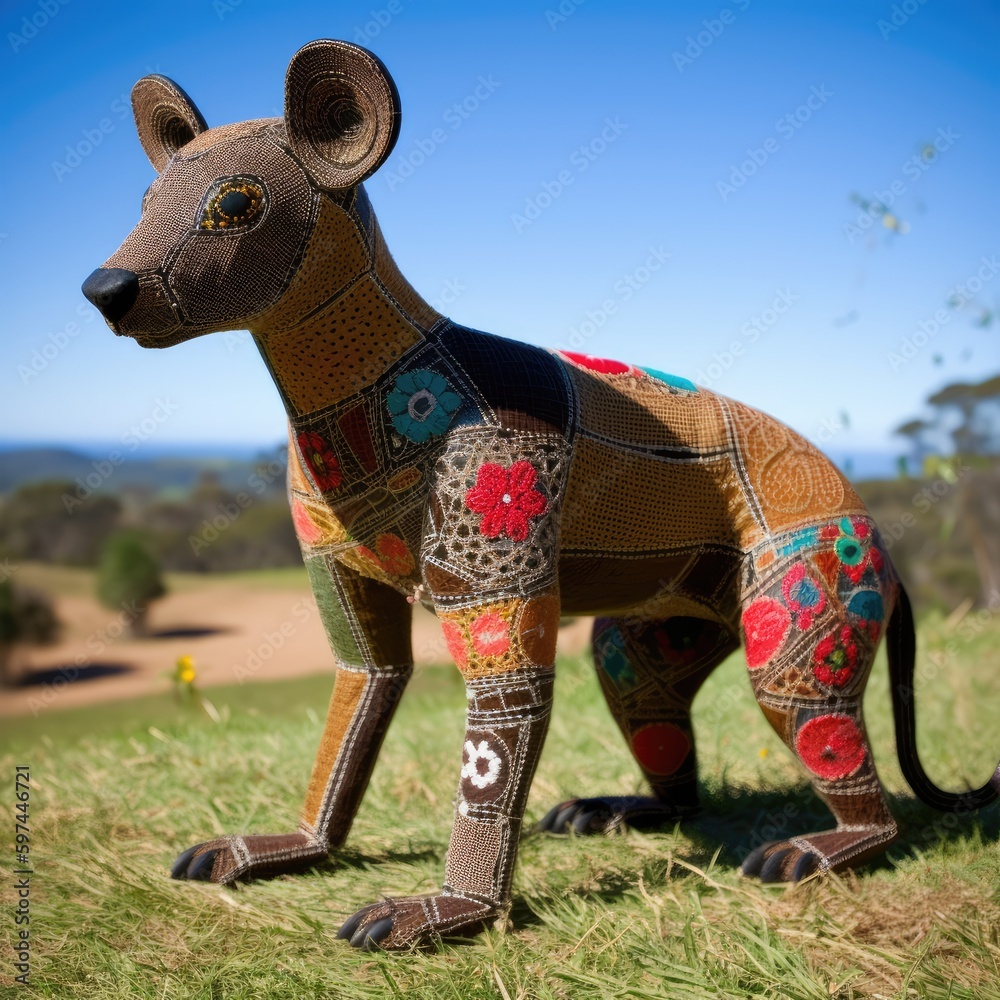 Fossa made from squares, circles, alphabets, polka dots, lines, flowers ...