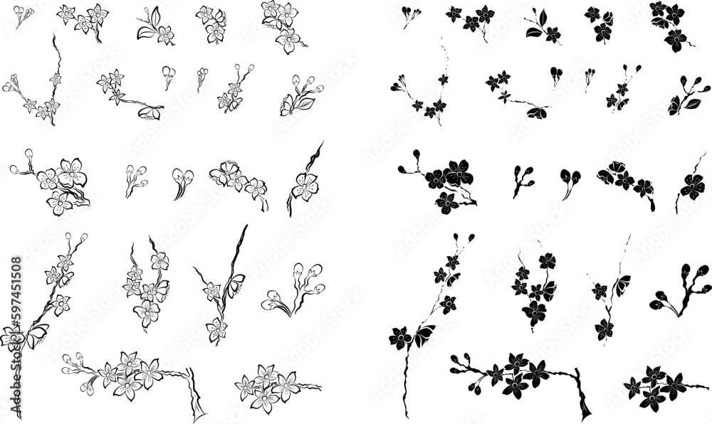 Japanese Flower Vector