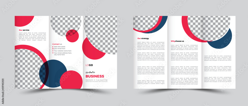 business brochure template layout design, corporate brochure editable ...