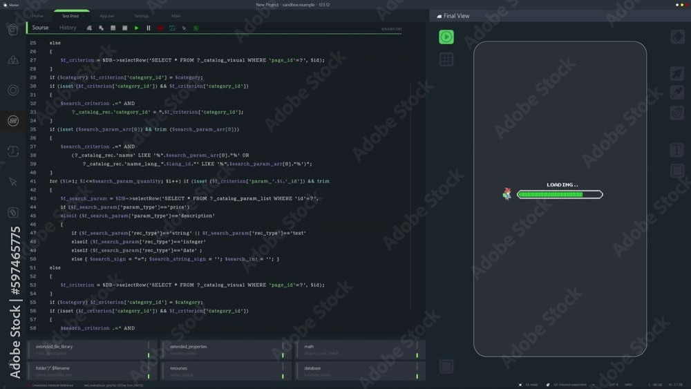 Dark Programming Interface for Mobile Applications UX, UI Development ...