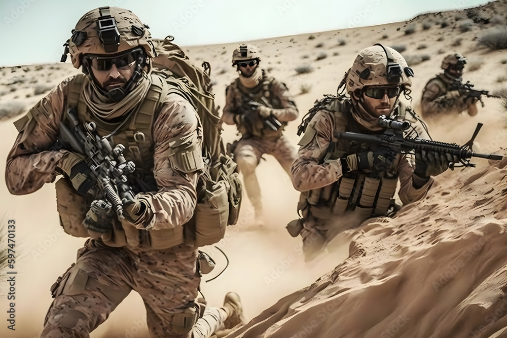 US Army Special Forces Group soldier. Neural network AI generated art ...