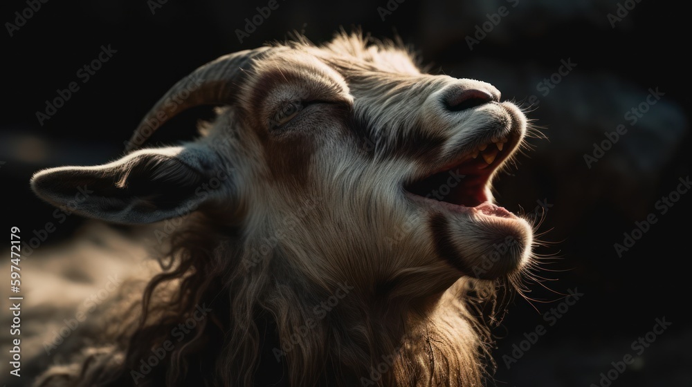Goat Yawn
