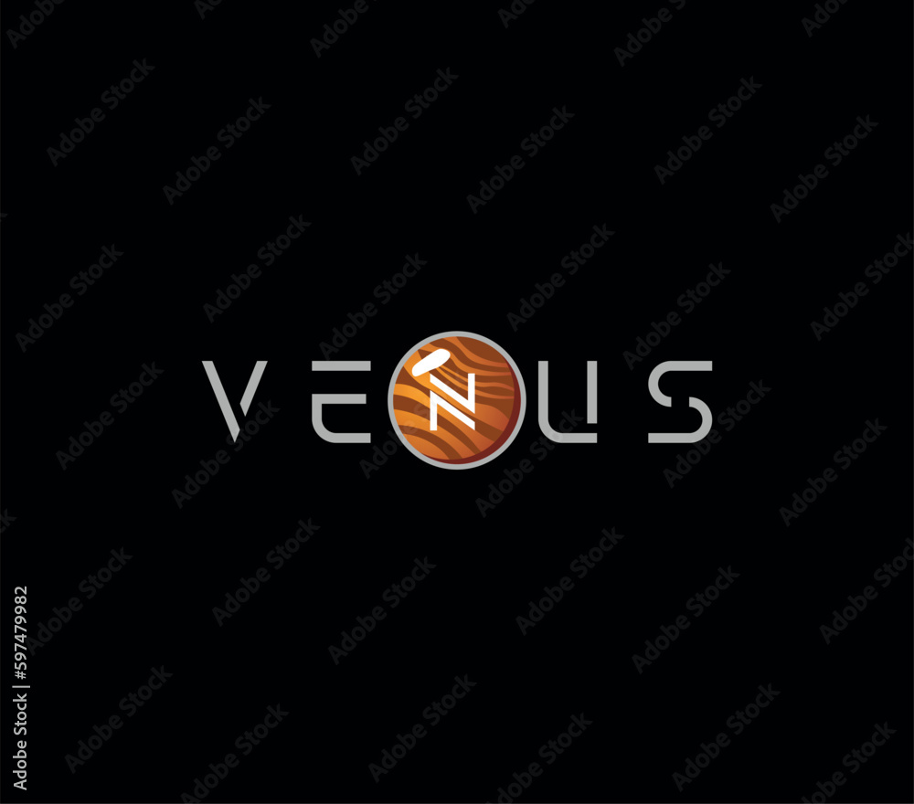 Embrace beauty, love, and femininity with this captivating Venus logo ...