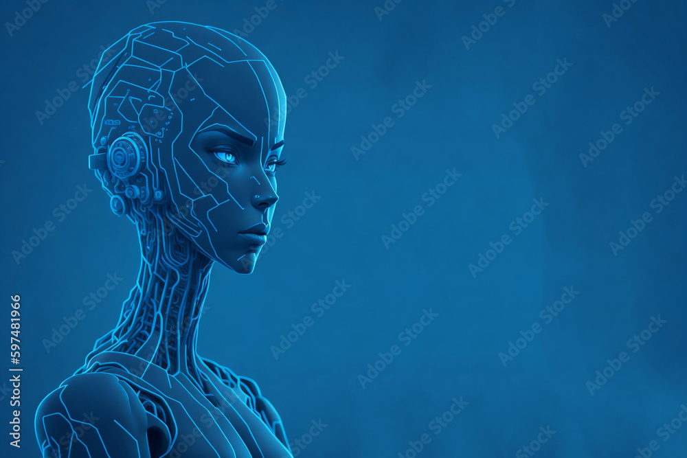 AI bot. Background with ai. Background screensaver with artificial ...