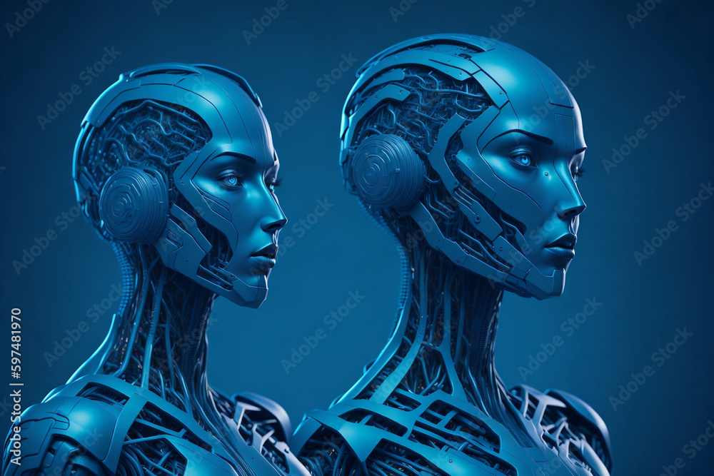 AI bot. Background with ai. Background screensaver with artificial ...