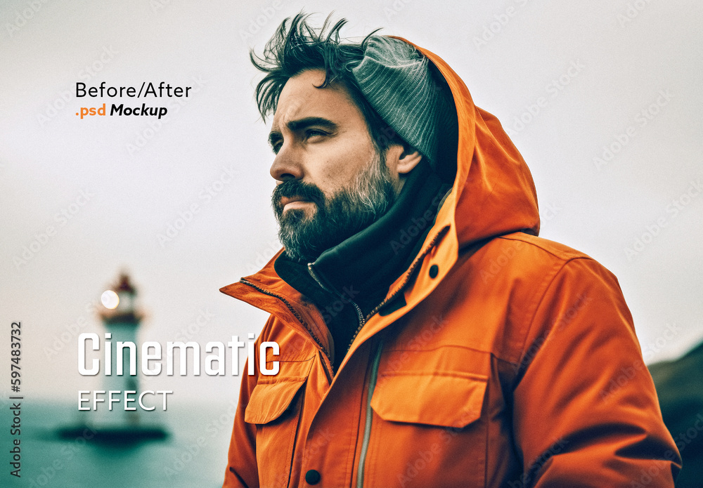 Cinematic Before and After Photo Effect Stock Template | Adobe Stock