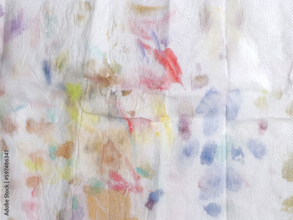 Surface textured materiel of rag soaked in paint. Background Material ...