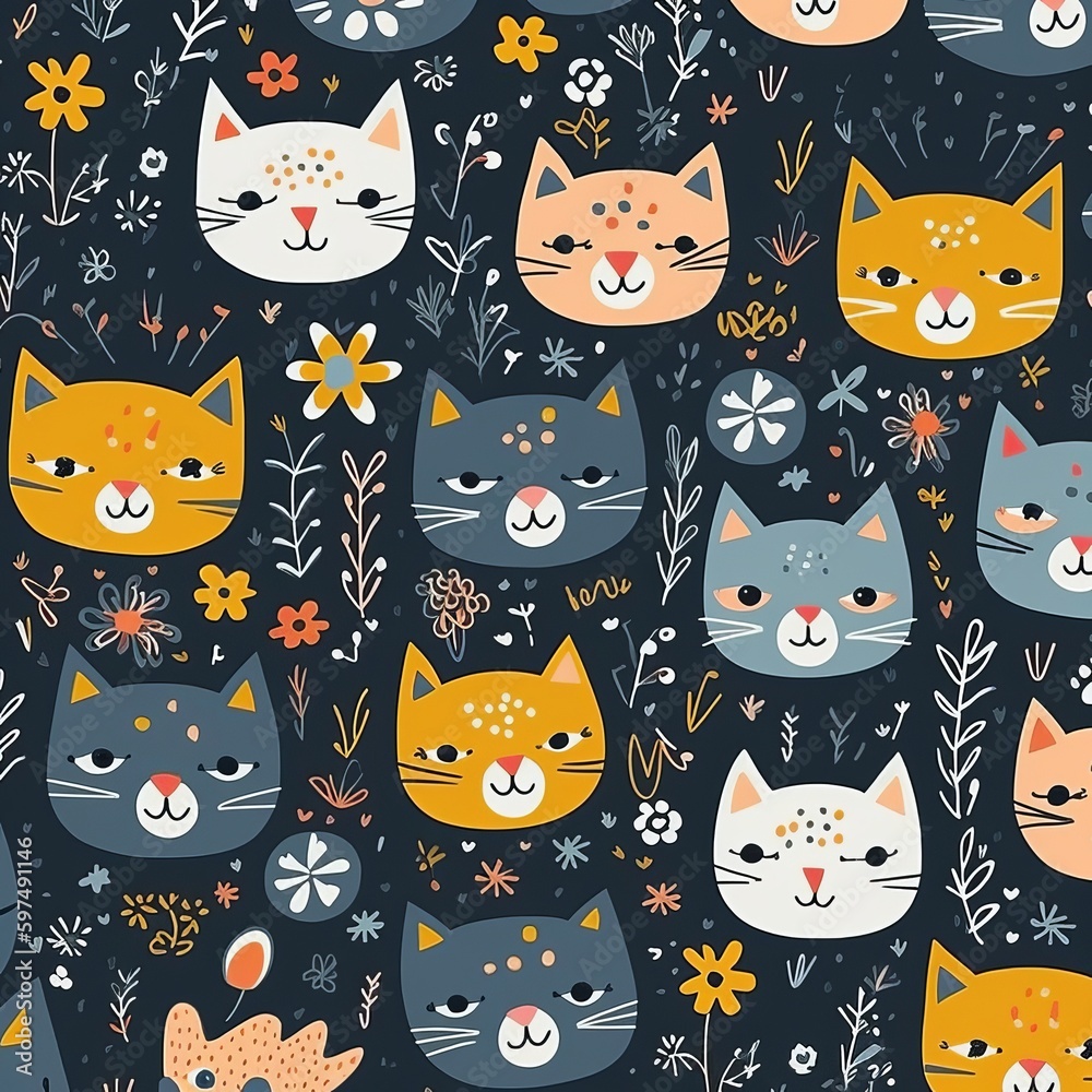 An enchanting seamless pattern that celebrates the irresistible ...
