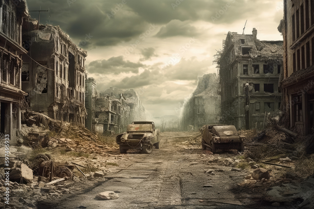 The World after World War 3 Stock Illustration | Adobe Stock
