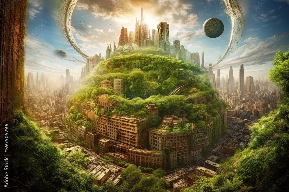 Earth reviving after human exctincition a new beginning where nature is ...