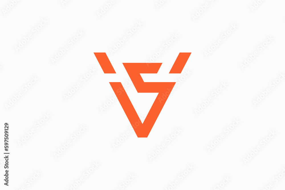 letter SV logo vector premium design Stock Vector | Adobe Stock