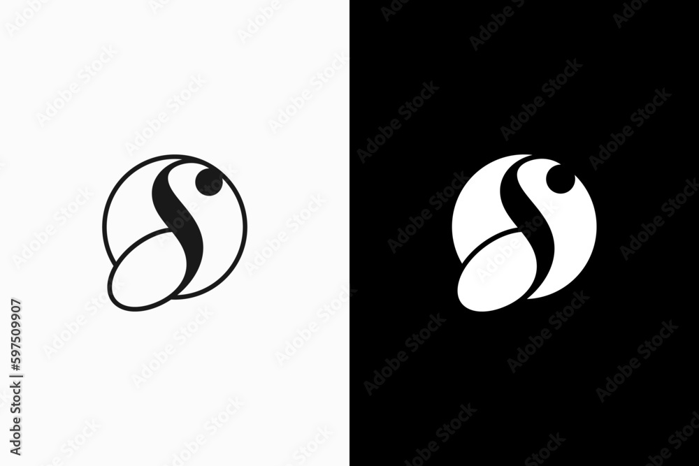 script letter s logo vector premium design Stock Vector | Adobe Stock