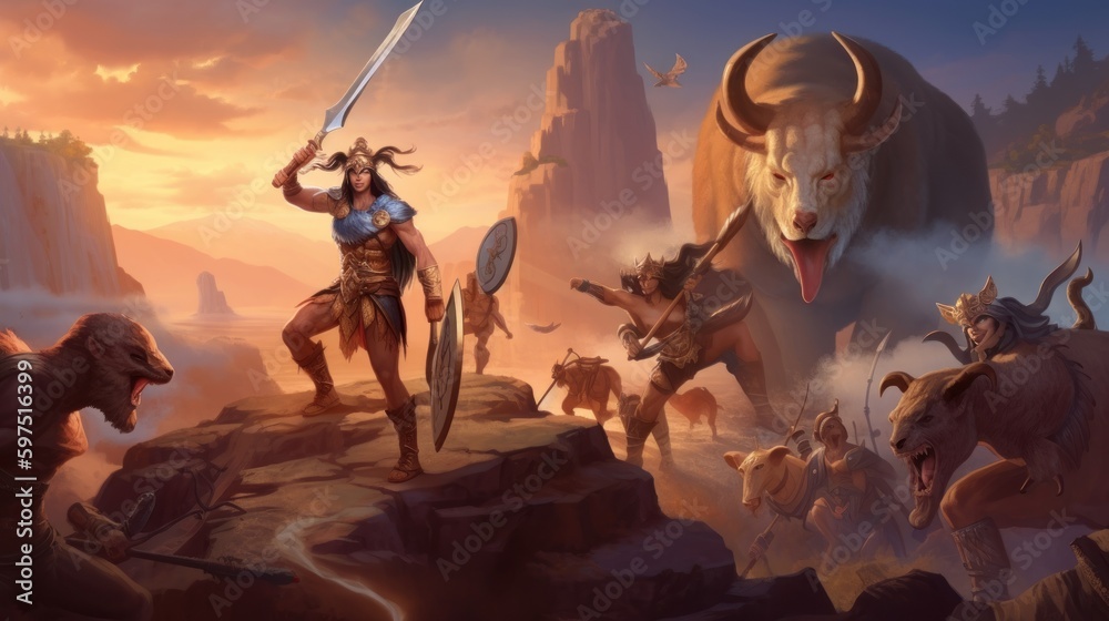 Greek mythology, with powerful gods, epic heroes, and legendary ...