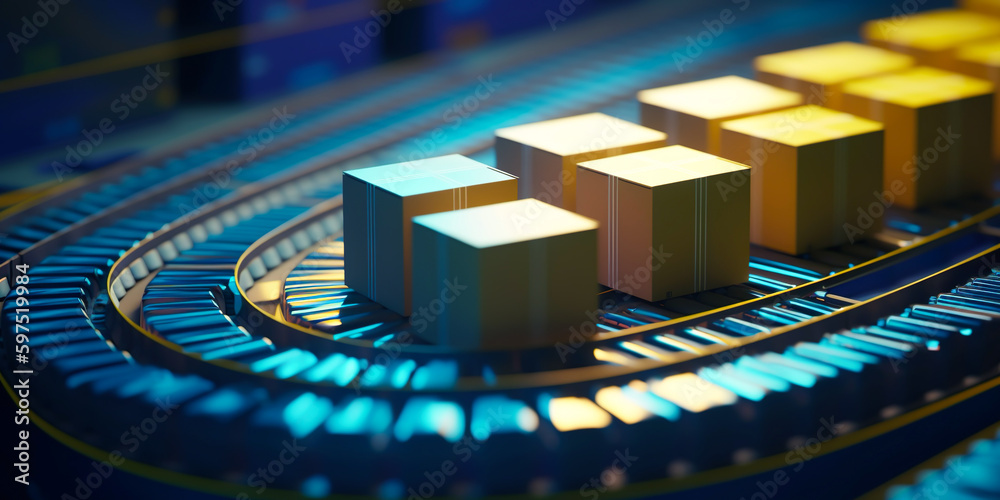 Business production with smart technology artificial intelligence ...