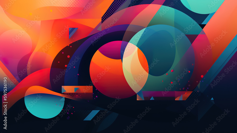 abstract background design with bold colors and dynamic shapes Stock ...