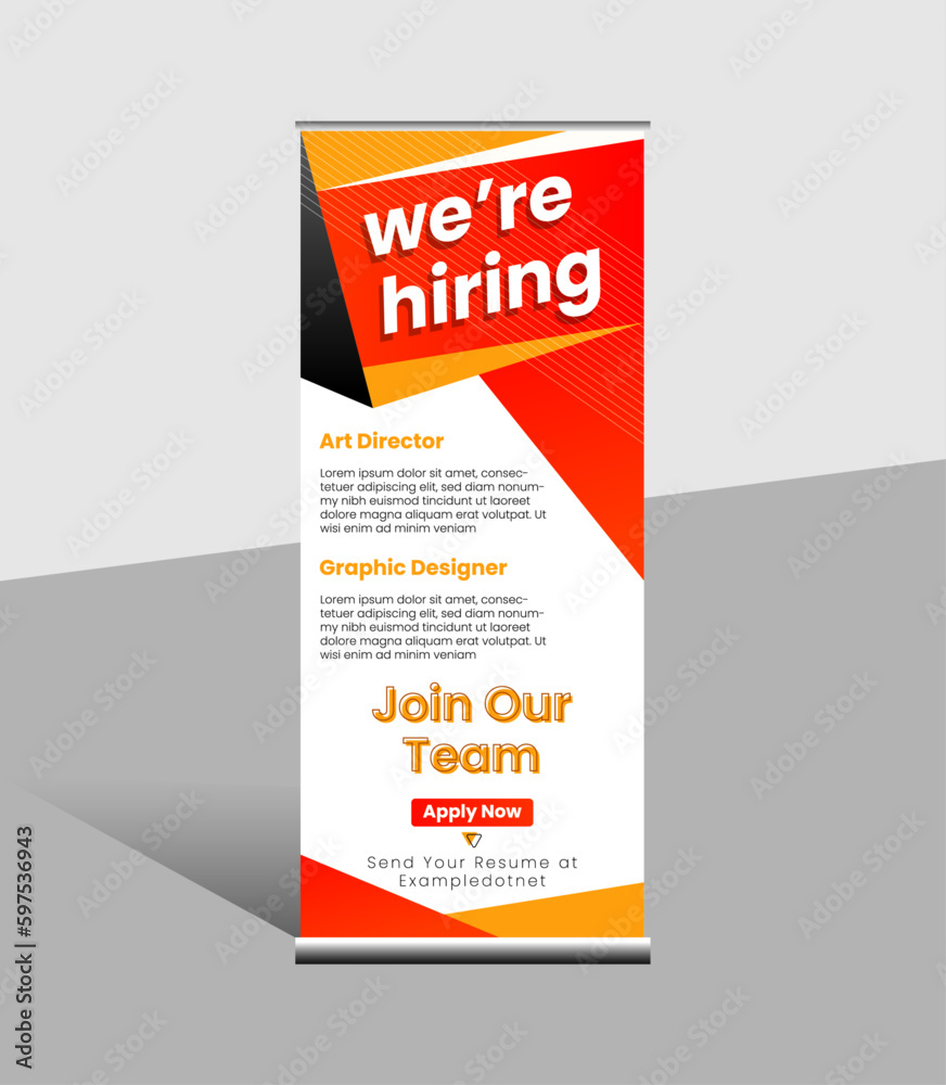 We are hiring Rollup Stand design template. We are Hiring job Display ...