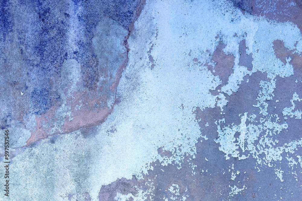 Dusty peeling paint wall background, texture of a concrete old wall ...