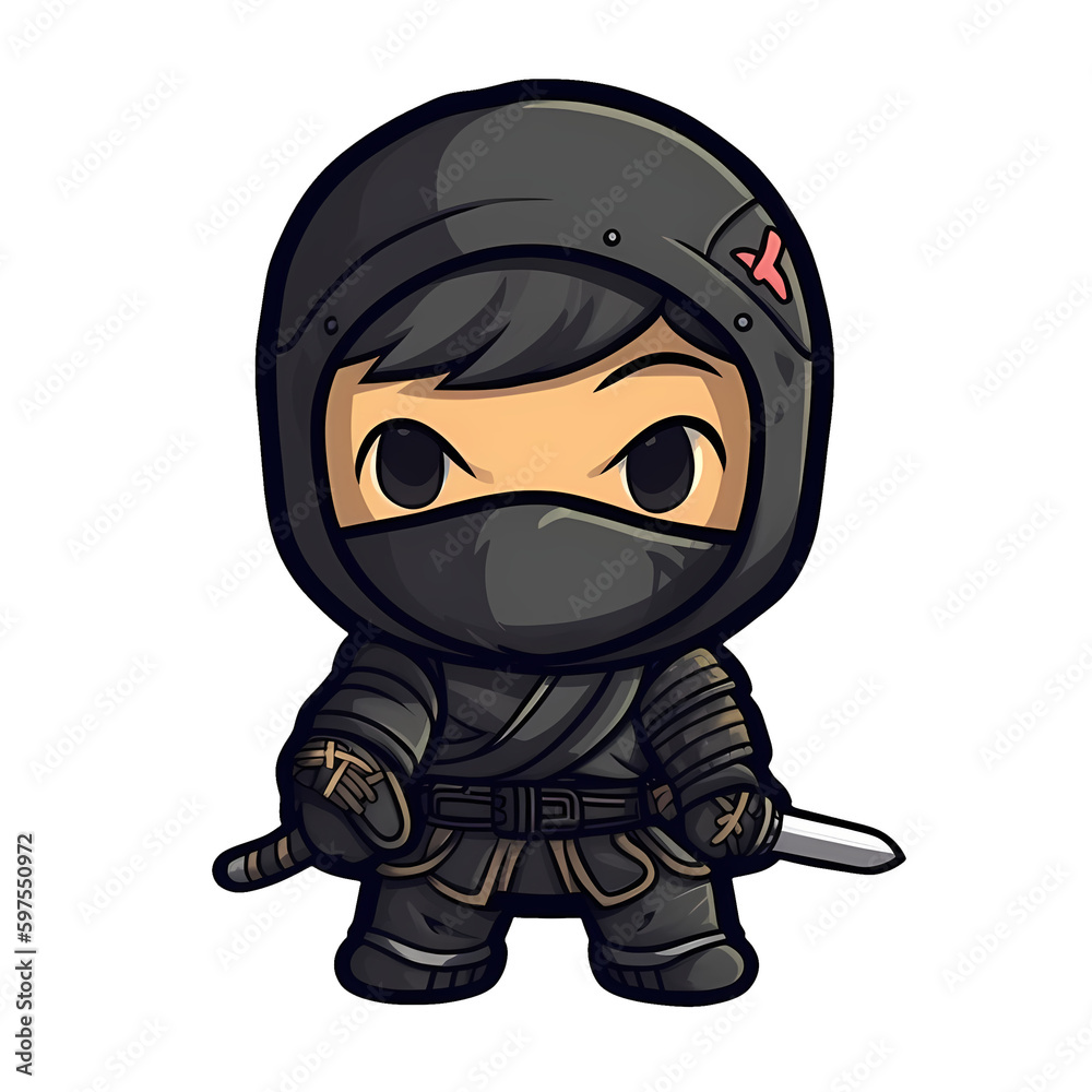 Cute Cartoon Ninja