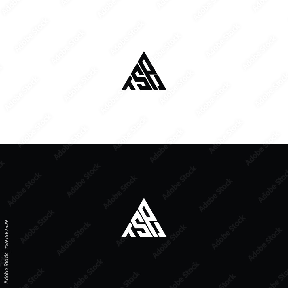 Initial based modern and minimal Logo. TSP letter trendy fonts monogram ...