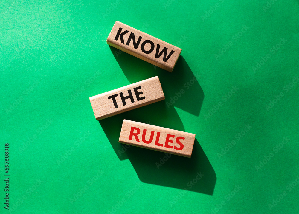 Poster Know the rules symbol – Wall Art | UkPosters