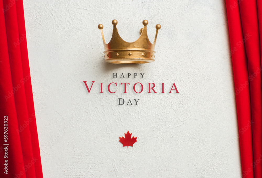Poster Celebration background for Victoria Day in Canada, Lettering for ...