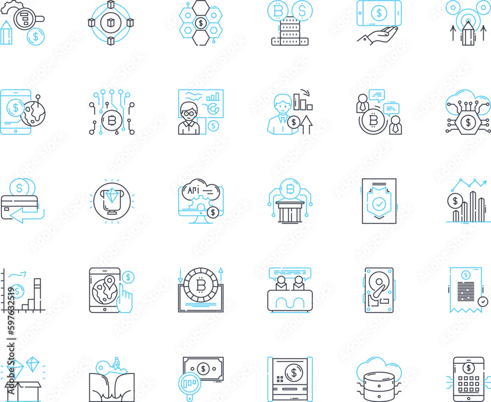 Environmental responsibility linear icons set. Sustainability ...