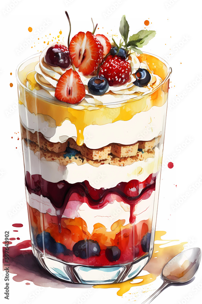Strawberry Dessert Wallpaper