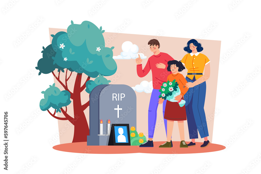 Families gather to honor their loved ones who have passed away in ...