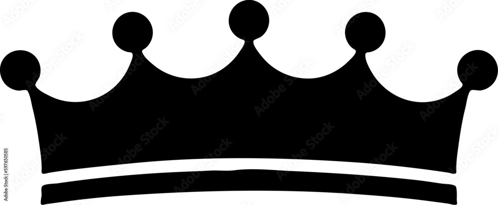 Crown icon template color editable. Crown symbol vector sign isolated ...