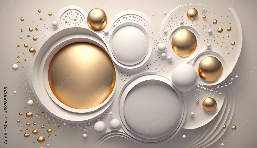 White Background with Shimmering Effect. 3d rendering. Generative AI ...