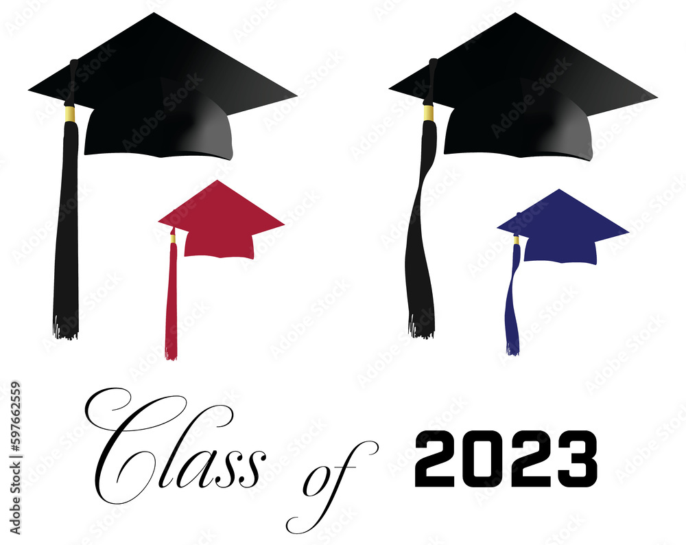 Graduation Cap Icon Mortar Board Class of 2023 Stock Illustration ...