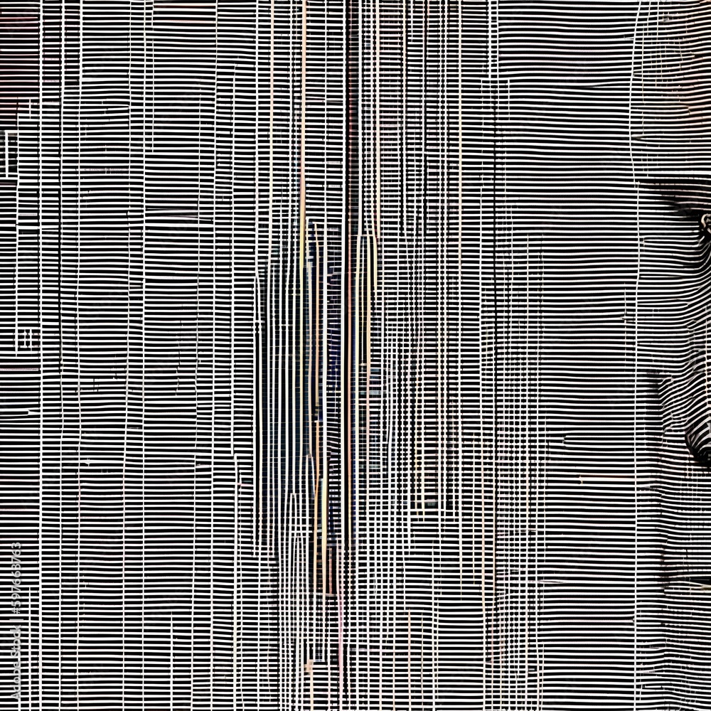 A glitchy portrait of a human face, with pixels and lines breaking ...