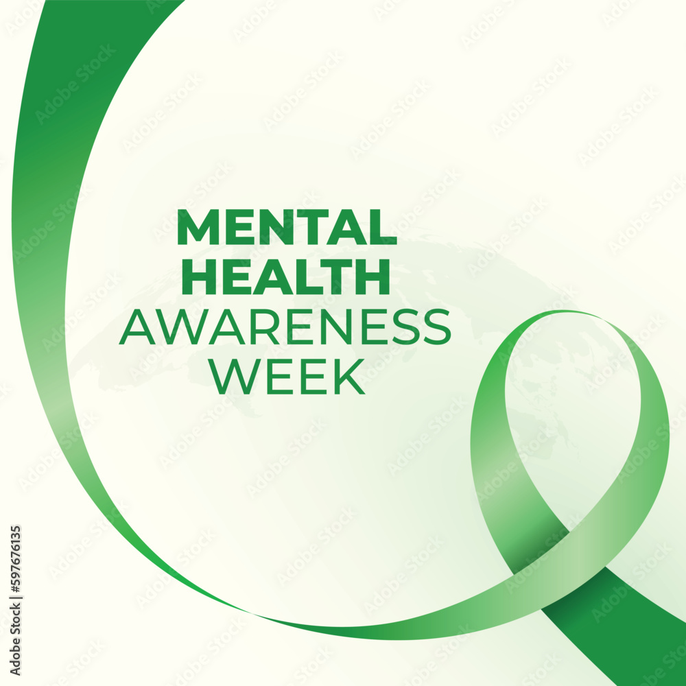 mental health awareness week design template for celebration. mental ...