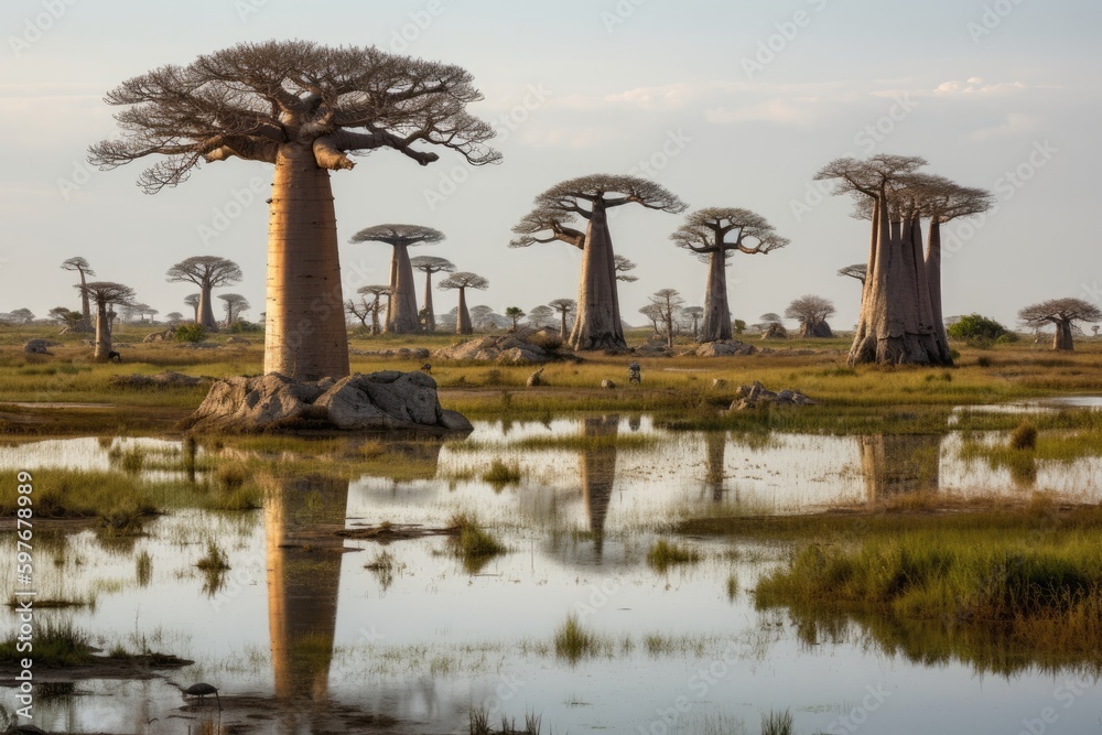 Madagascar Za Baobab Trees, Tree of Life, Stunning Scenic Landscape ...
