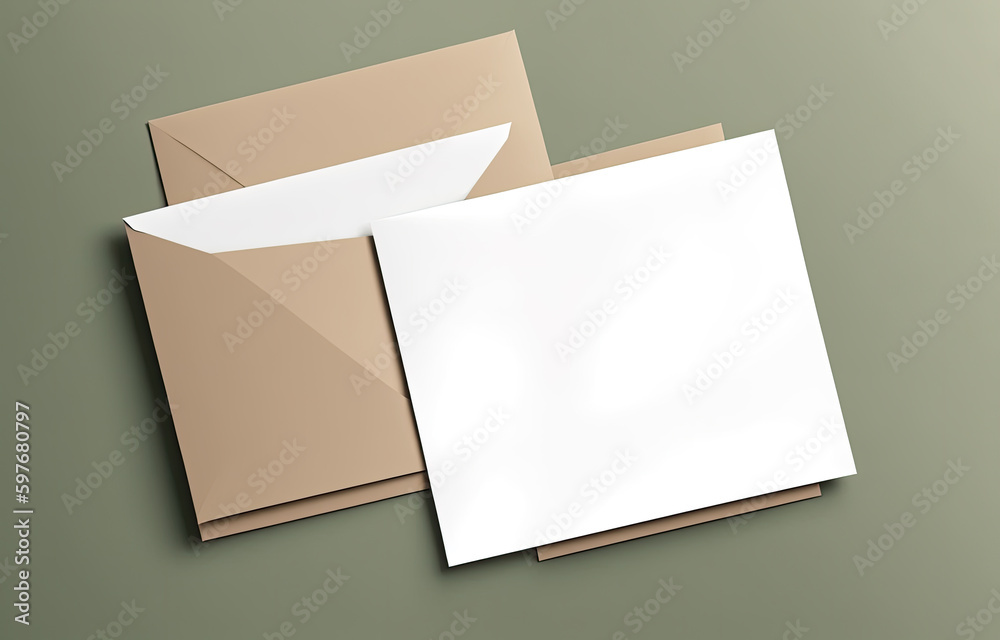 Envelope mockup template, letterhead, flyer, poster, business card ...