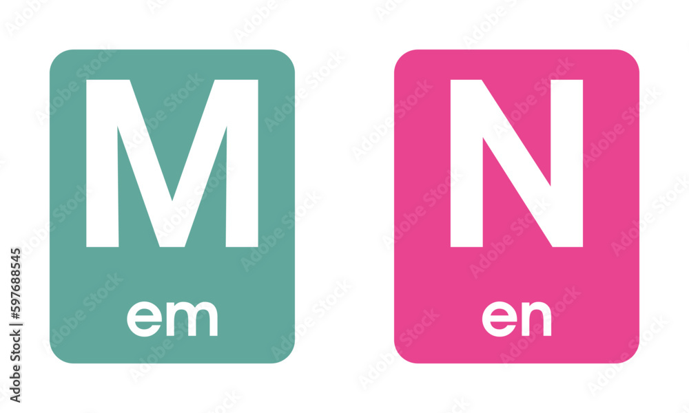 Letter M and N Flash Card. Alphabets Flash Cards for Kindergarten Stock ...