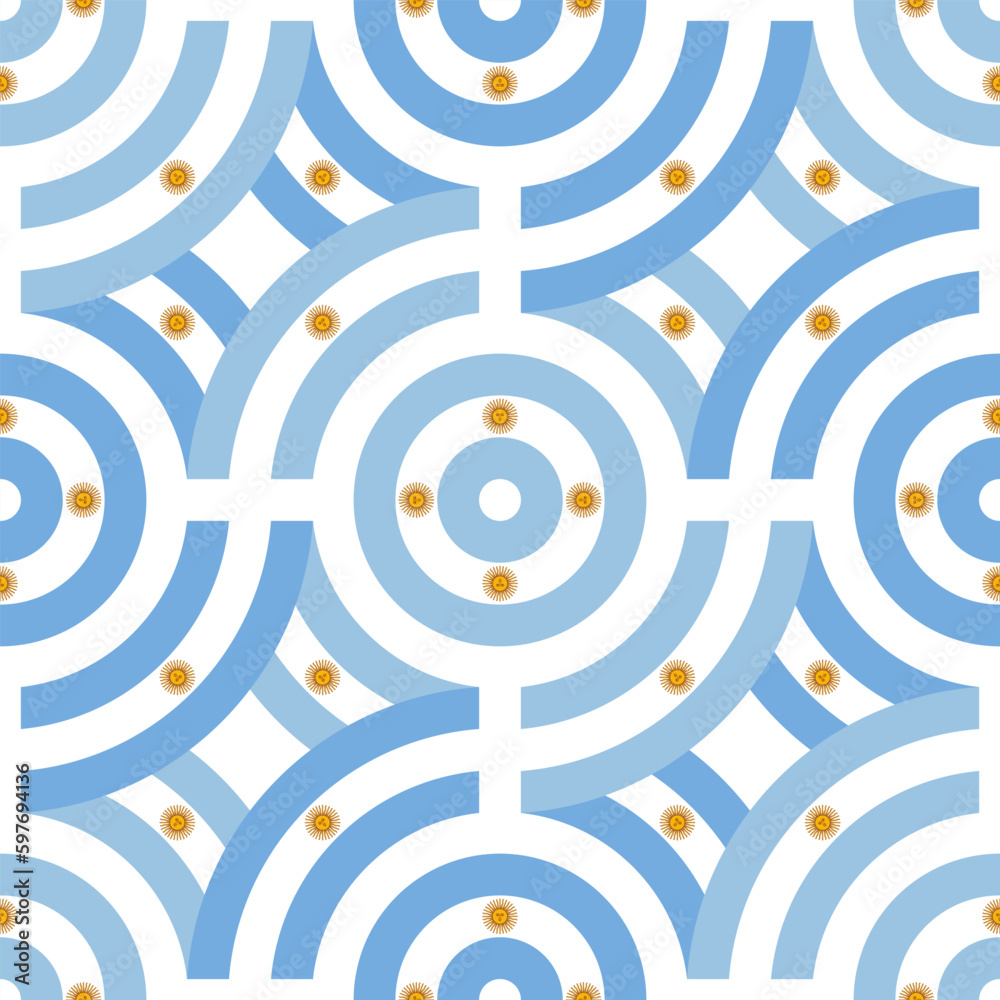 argentina flag pattern. line background. vector illustration Stock ...