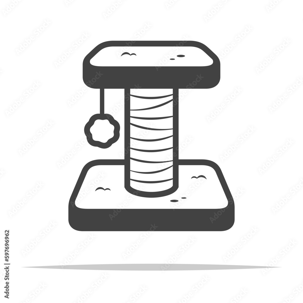Cat scratching post icon transparent vector isolated Stock Vector ...