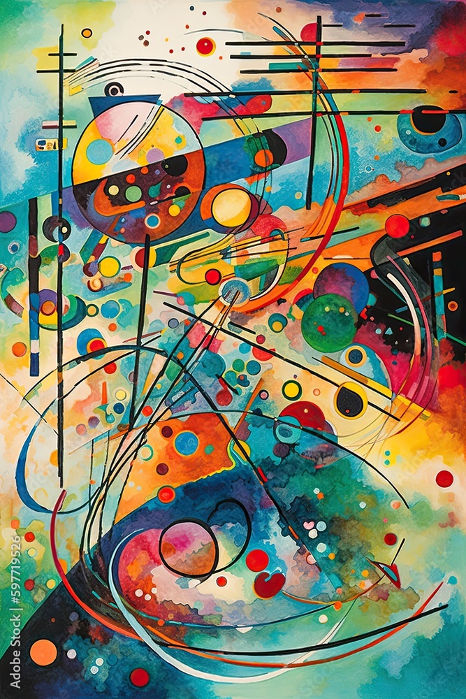 Notes harmonize with the sound waves, transforming into symphonic ...
