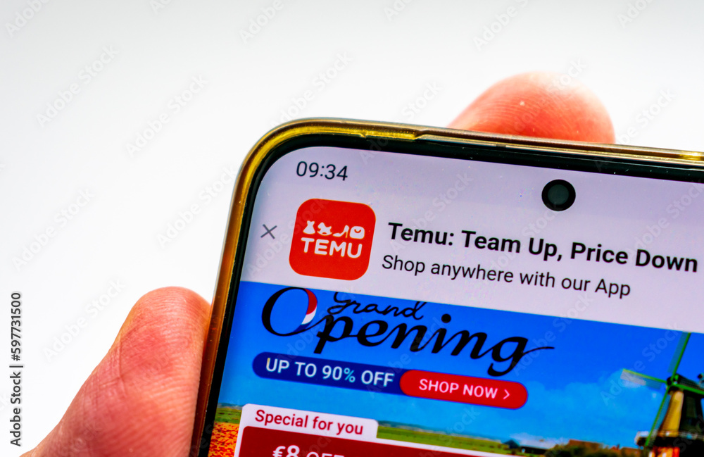 London. UK-04.28.2023. The name sign, logo and page of the newly ...