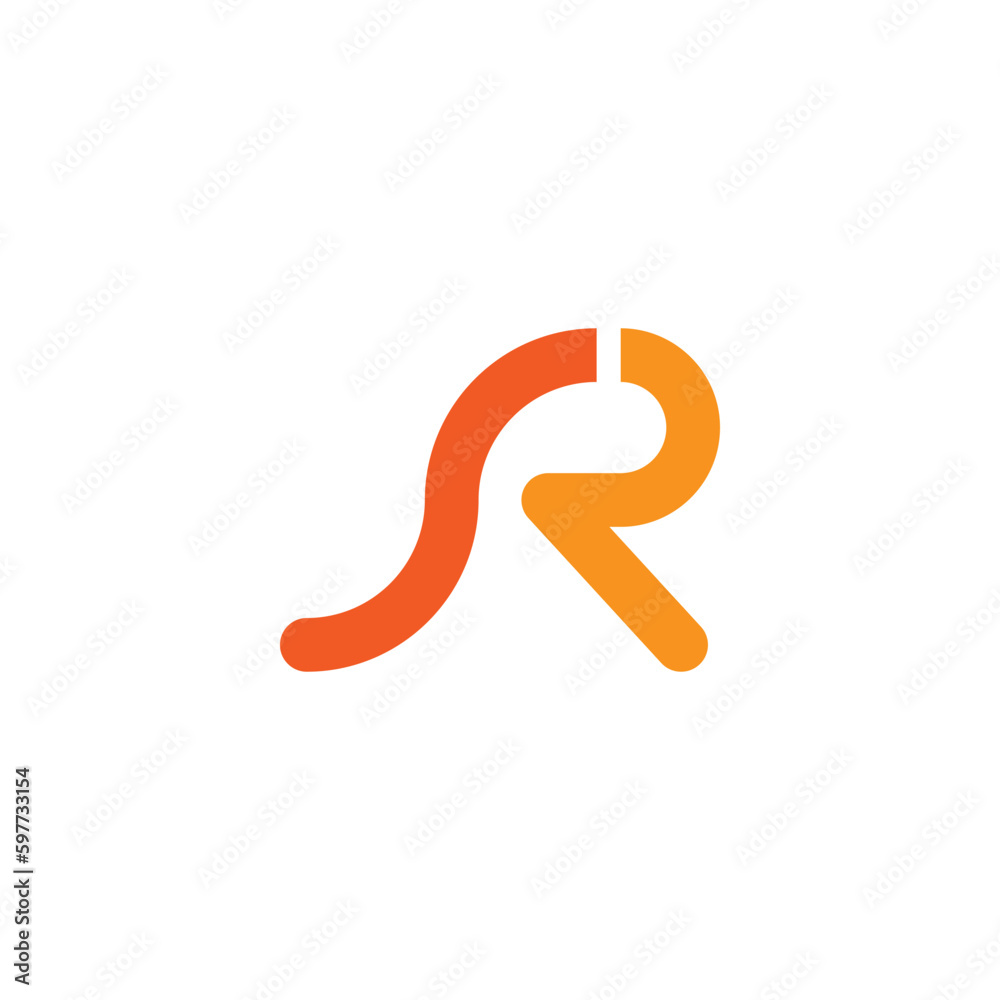 SR Logo, SR Monogram, Initial SR Logo, Letter SR Logo, Icon, Vector ...